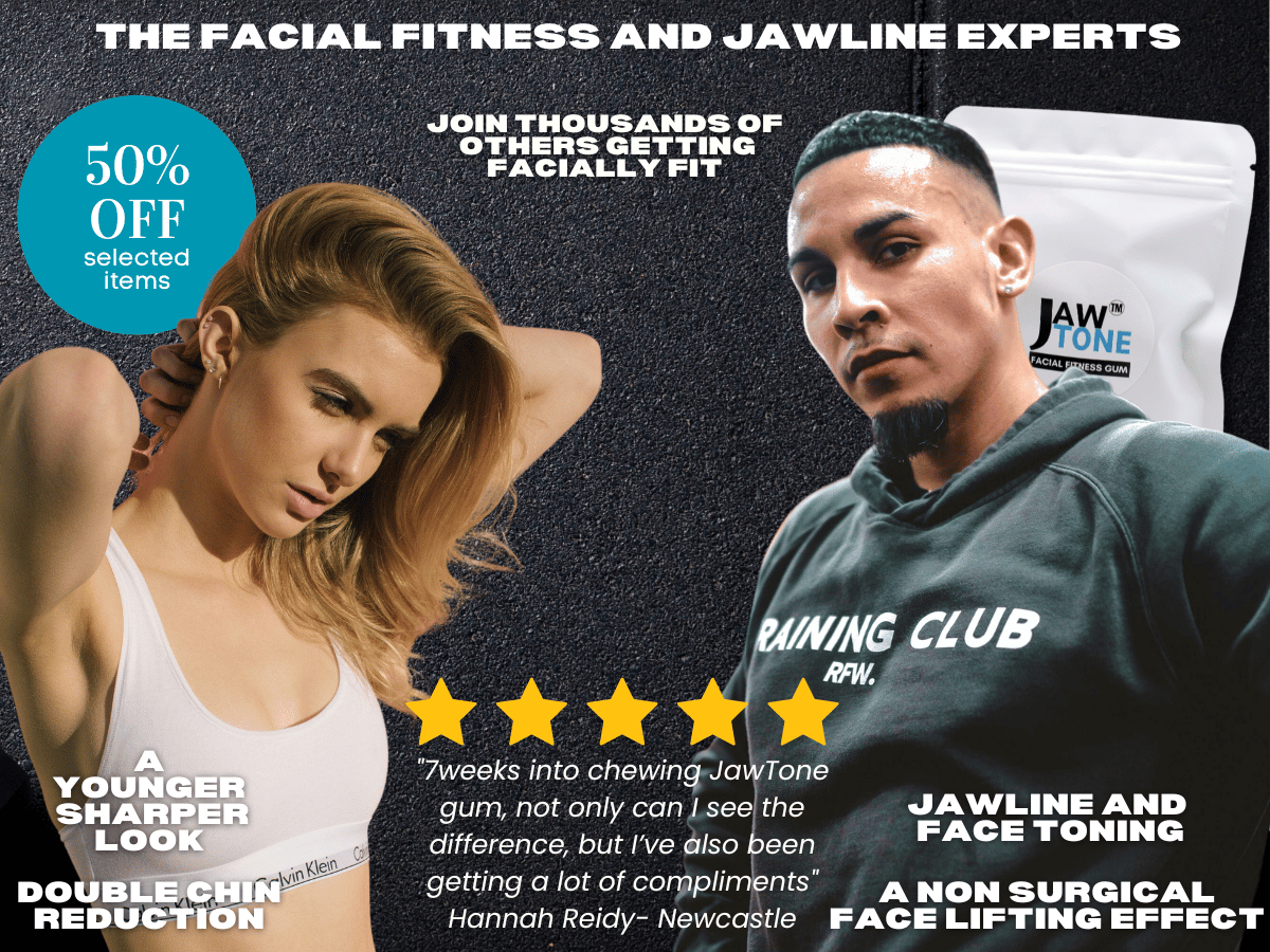 Jawtone Facial exercise workout GUM for Jaw Jawline double chin neck ...